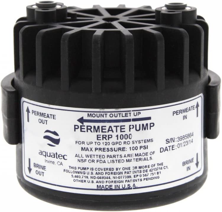 Aqua Tec ERP-1000 Aquatec AQUATEC-ERP-1000 Permeate Pump, Black – Titan ...
