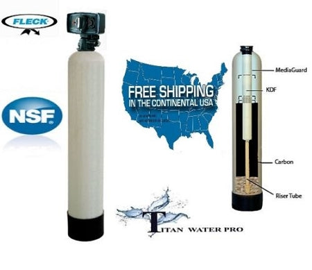 Whole House Fluoride/Iron/Hydrogen Sulfide Filter 1.5 cu ft. BONE CHAR ...